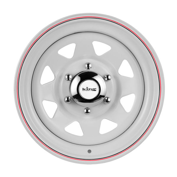 King Wheels Terra White Steel Wheels - 15x7 5/165.1 0p