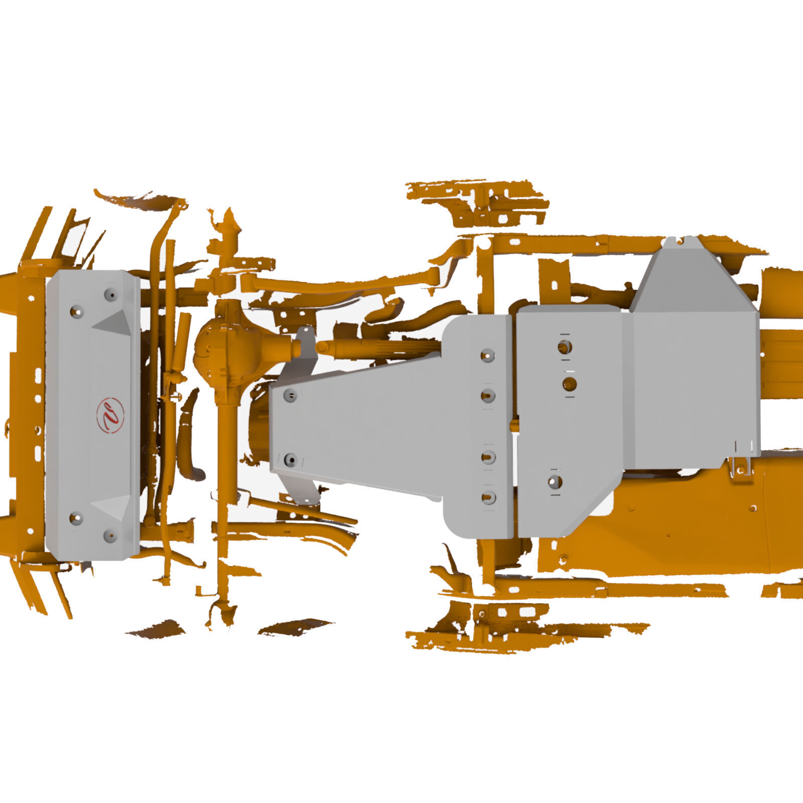 Vonnies Heavy Duty Bash Plates Grey(1st/2nd/3rd) For Jeep Wrangler JK ...