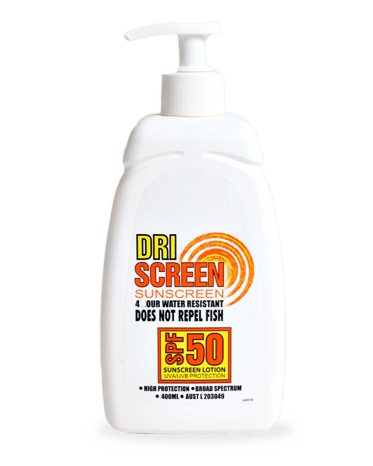 400Ml Pump Pack Dri Screen Sunscreen - Fish Friendly